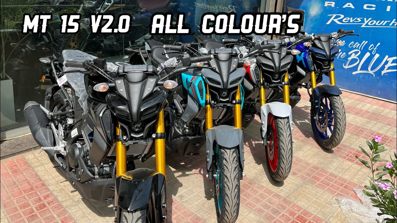 Here Is Yamaha Mt 15 V2 0 All Colourтащs Live ёяшн On Road Price Youtube