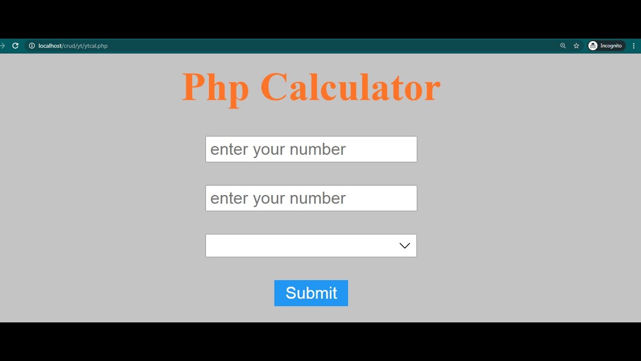 Basic Calculator Using Php At Kathryn Ono Blog