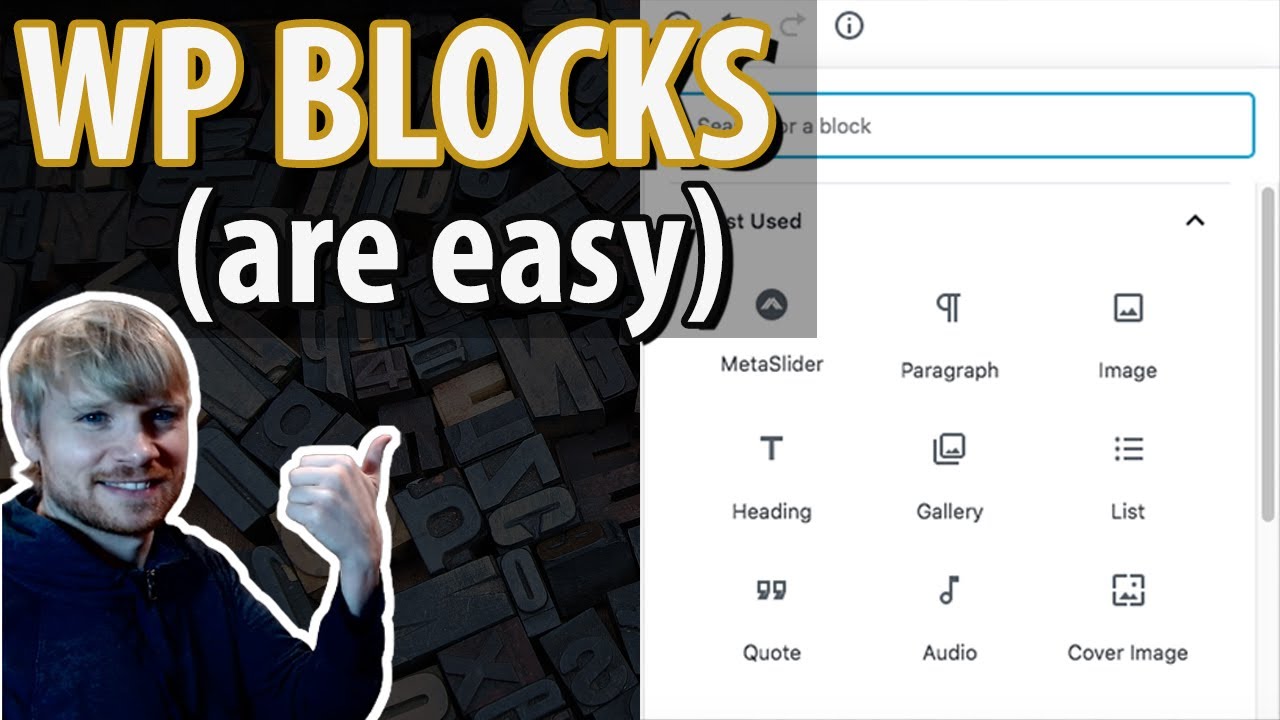 How To Use The Wordpress Gutenberg Block Editor Full Tutorial Youtube