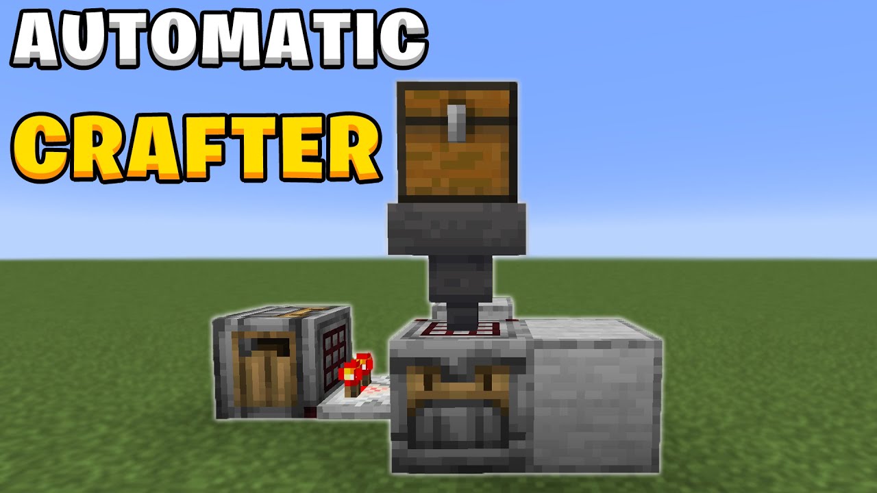 How To Make A Automatic Crafter In Minecraft 1 21 Youtube