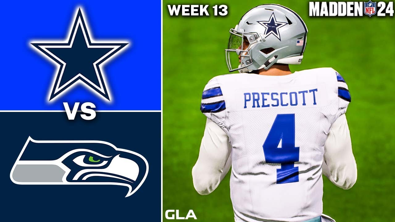 Cowboys Vs Seahawks Simulation Week 13 Madden 24 Ps5 Youtube