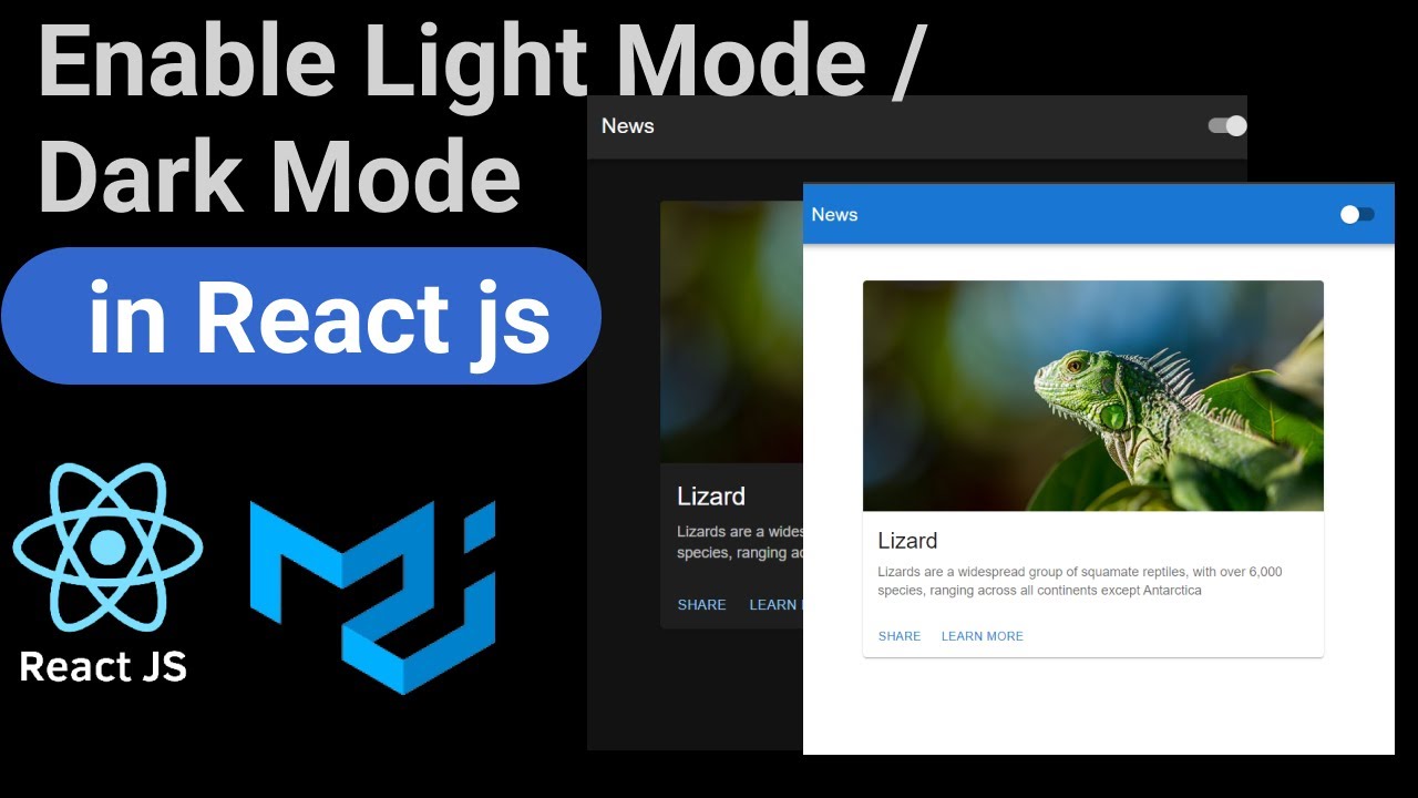 Light Mode Dark Mode In Your Website Using React Js Material Ui