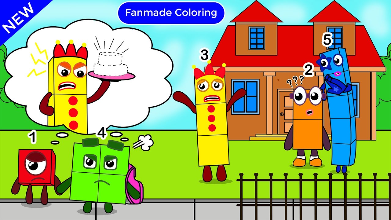 Numberblocks Fanmade Coloring Playlist