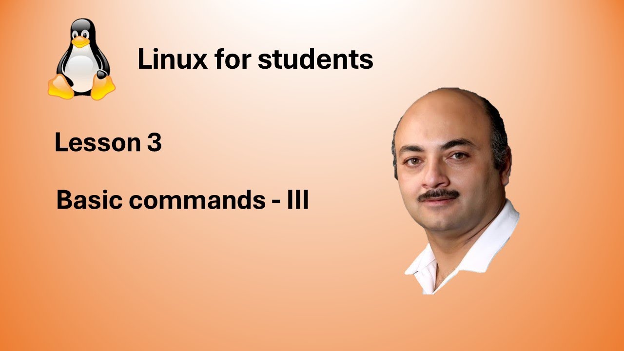 Linux Lesson 3 Basic Commands Iii Youtube