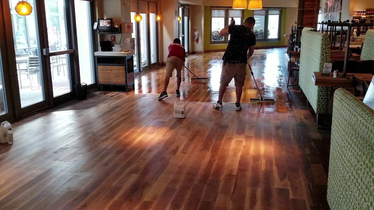 Applying Finish On Oak Hardwood Floors Youtube