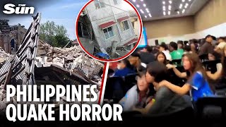 Horror Moment Deadly 7 4 Magnitude Earthquake Rocks Philippines ...