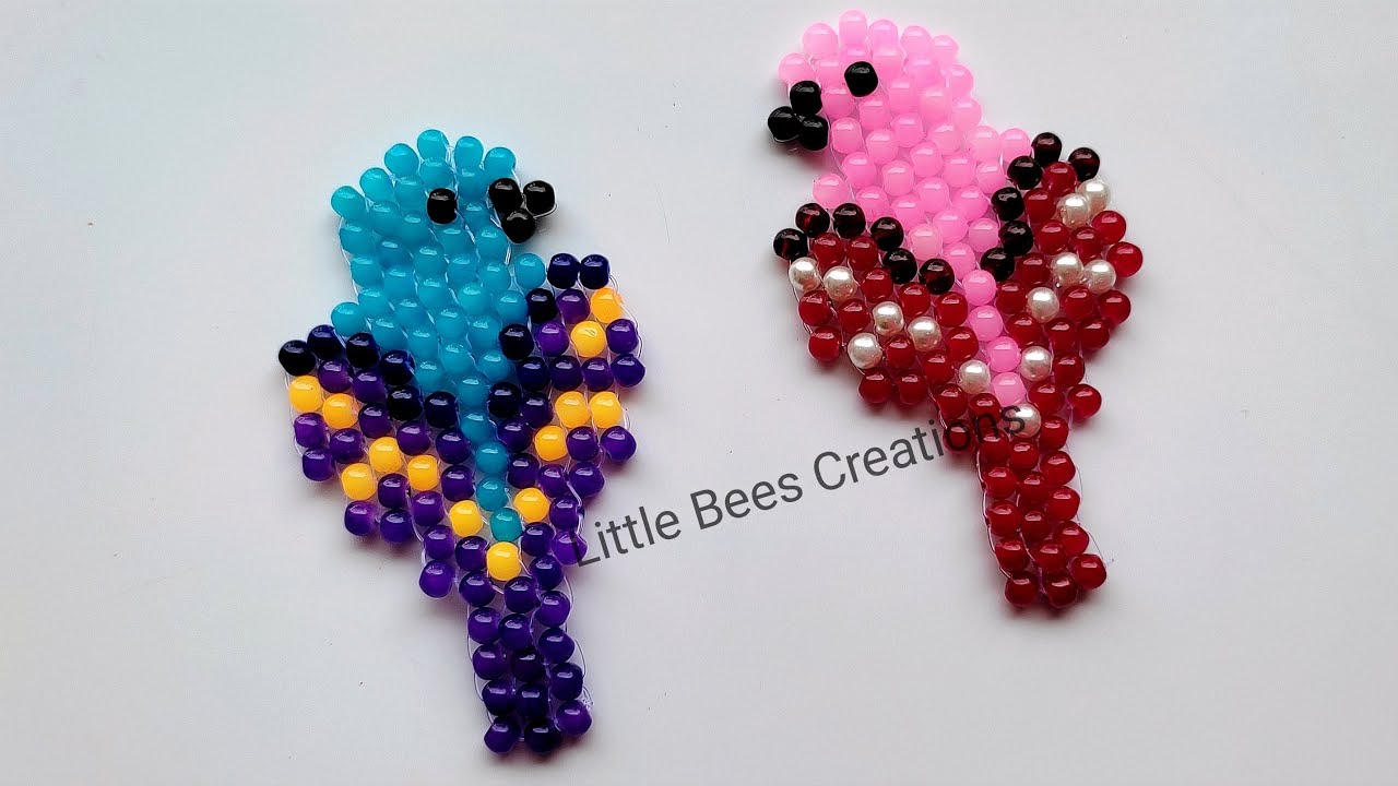 Beaded Bird Making Beaded Bird Keychain Tutorial Youtube