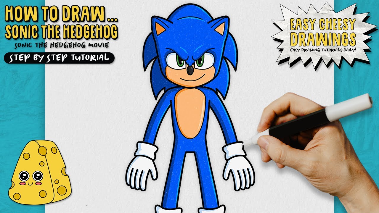 How To Draw Sonic The Hedgehog Step By Step Tutorial Infoupdate Org