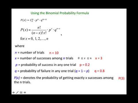 Section 5 2 Binomial Probability Distribution Youtube