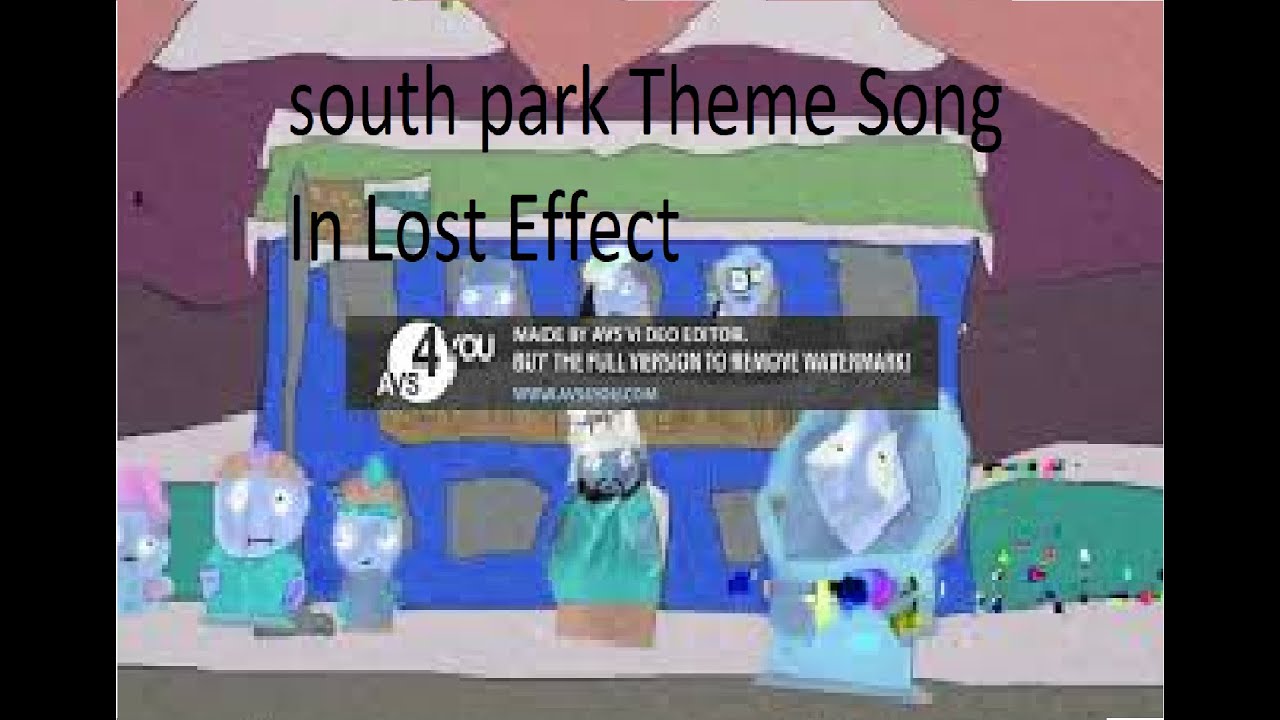 Homemade Intros South Park In Lost Effect Youtube