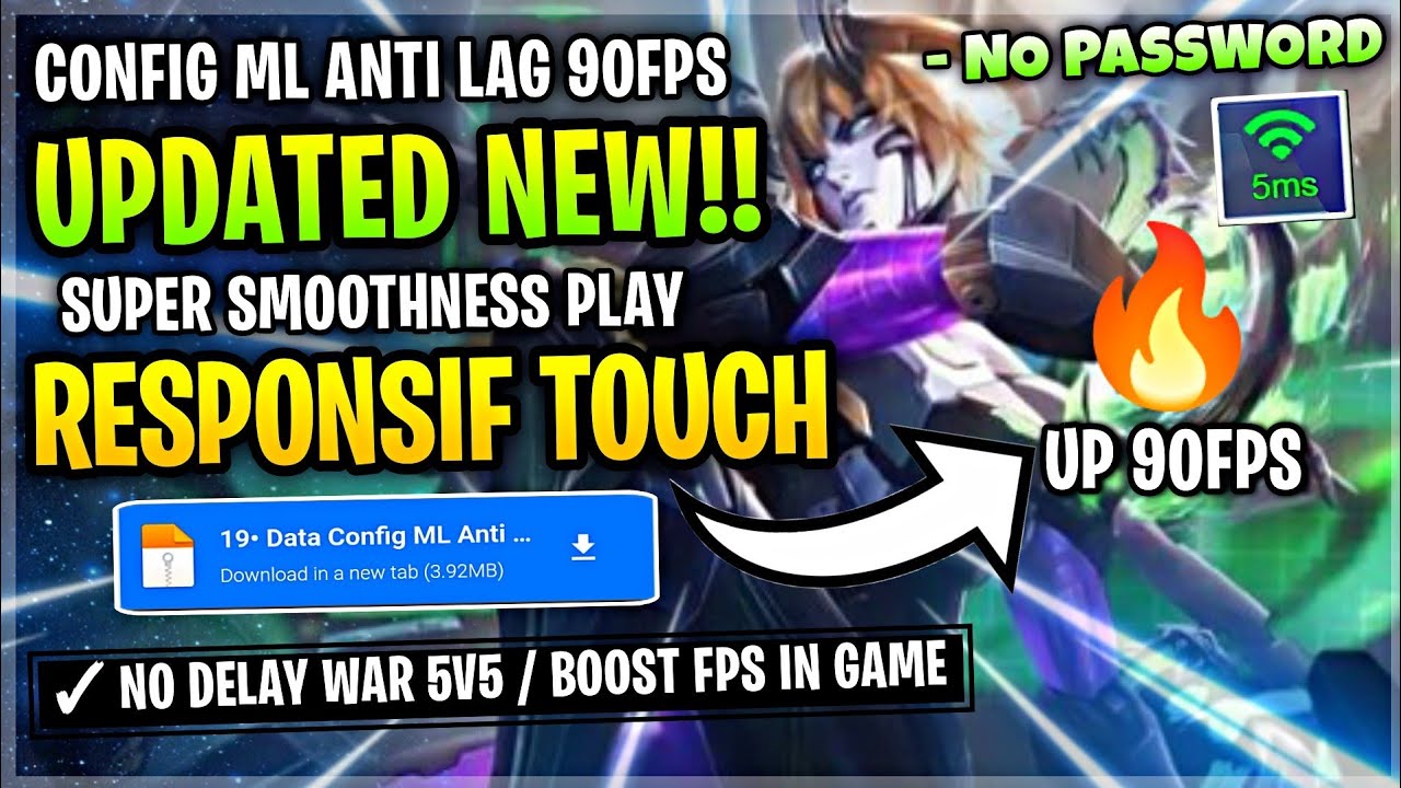 Updated Config Anti Lag Ml 90fps Super Smooth Ping Booster Patch