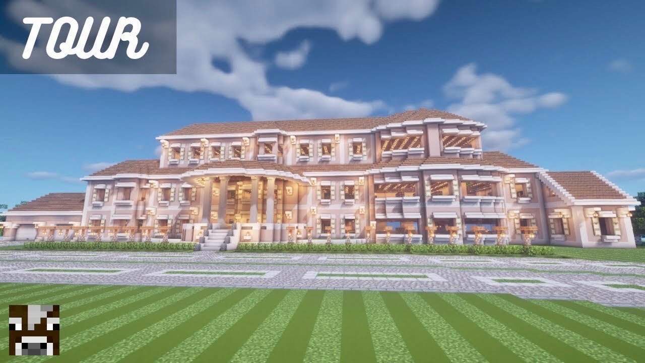 Minecraft Insane Realistic Mansion Tour Youtube