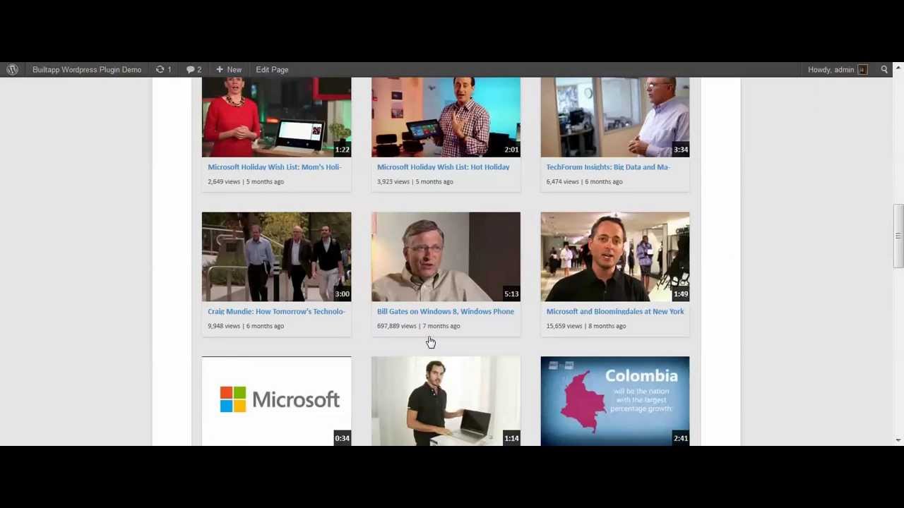 Responsive Channel Wordpress Video Gallery Plugin Youtube