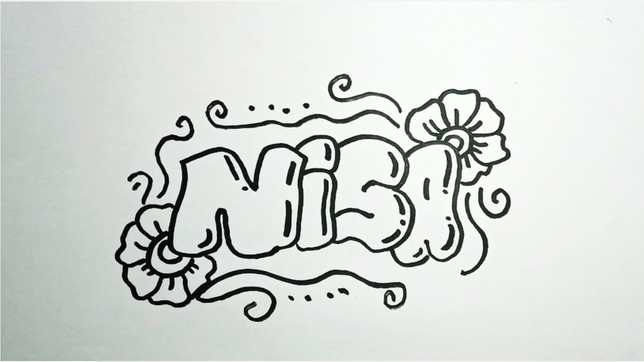 Cara Menggambar Nama Nisa Yang Bagus Graffiti Nama Youtube