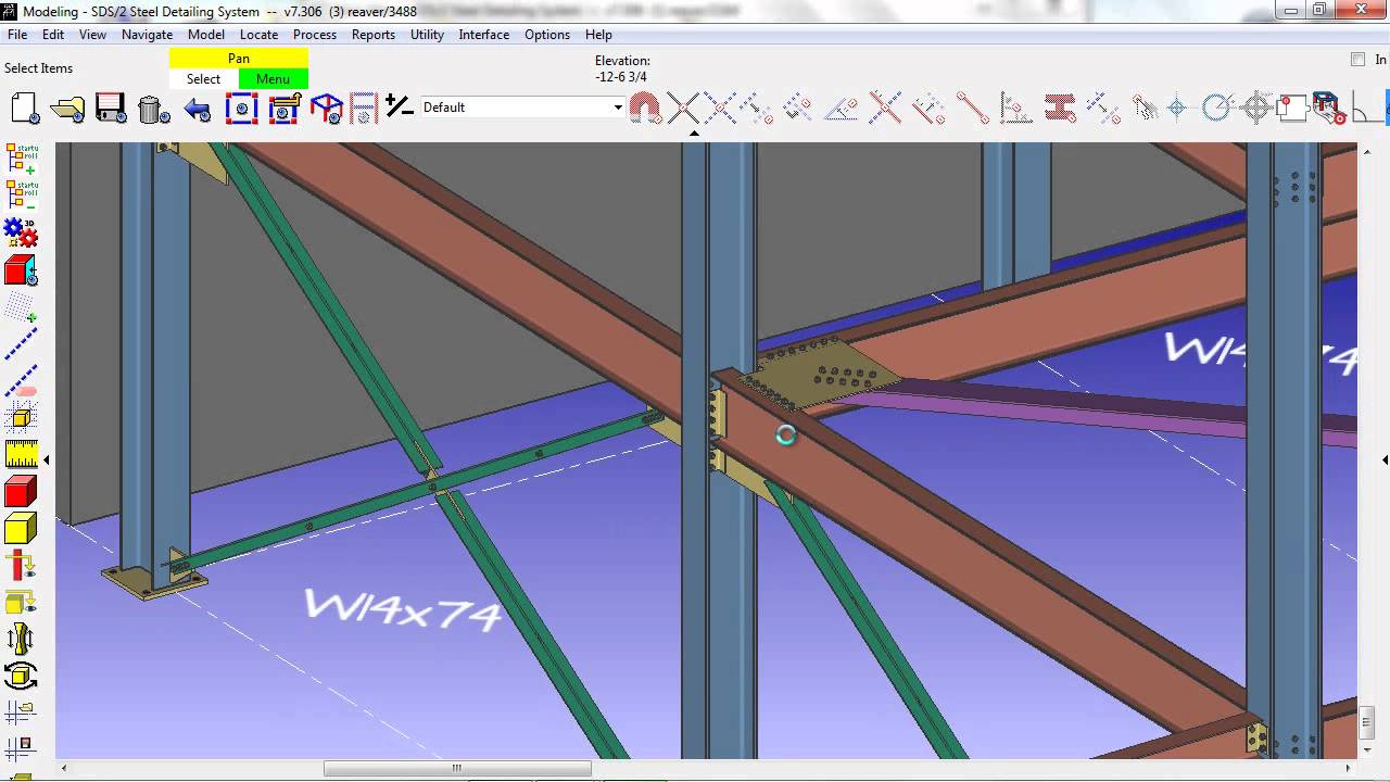 Connection Design In Sds 2 Detailing V7 3 Youtube
