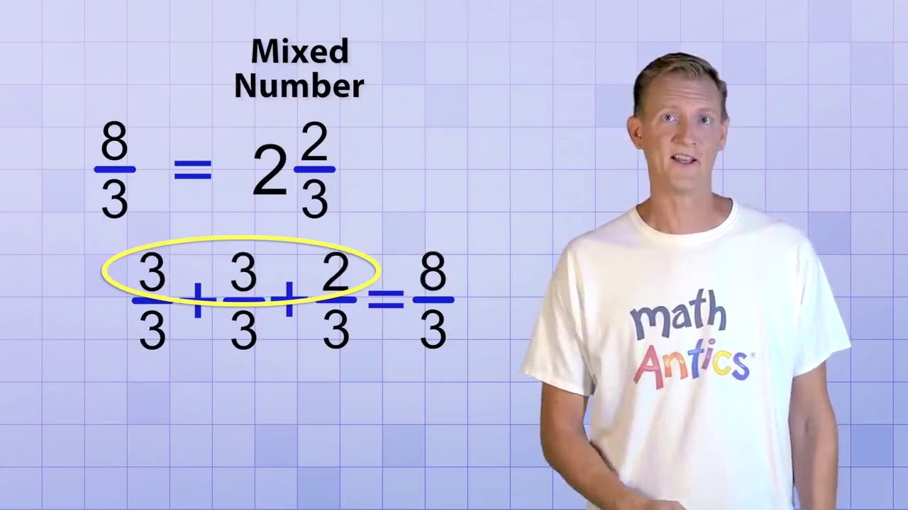 Math Antics Adding Mixed Numbers