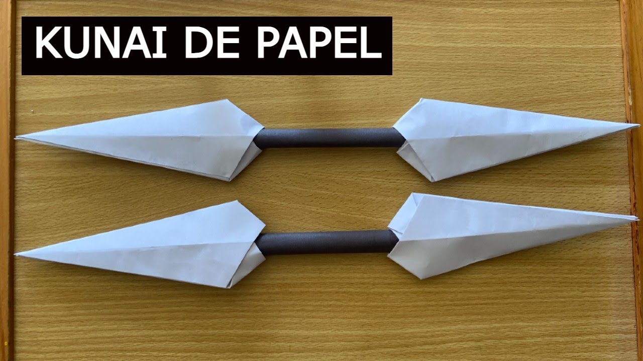 Mira Cómo Hacer Un Kunai Doble De Papel Youtube