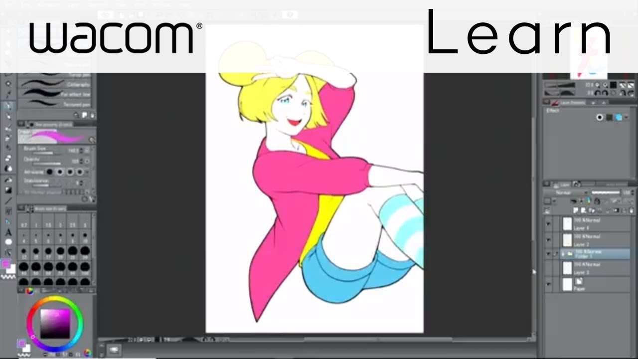 Clip Studio Paint Pro Tutorial Part 24 Colouring Basics
