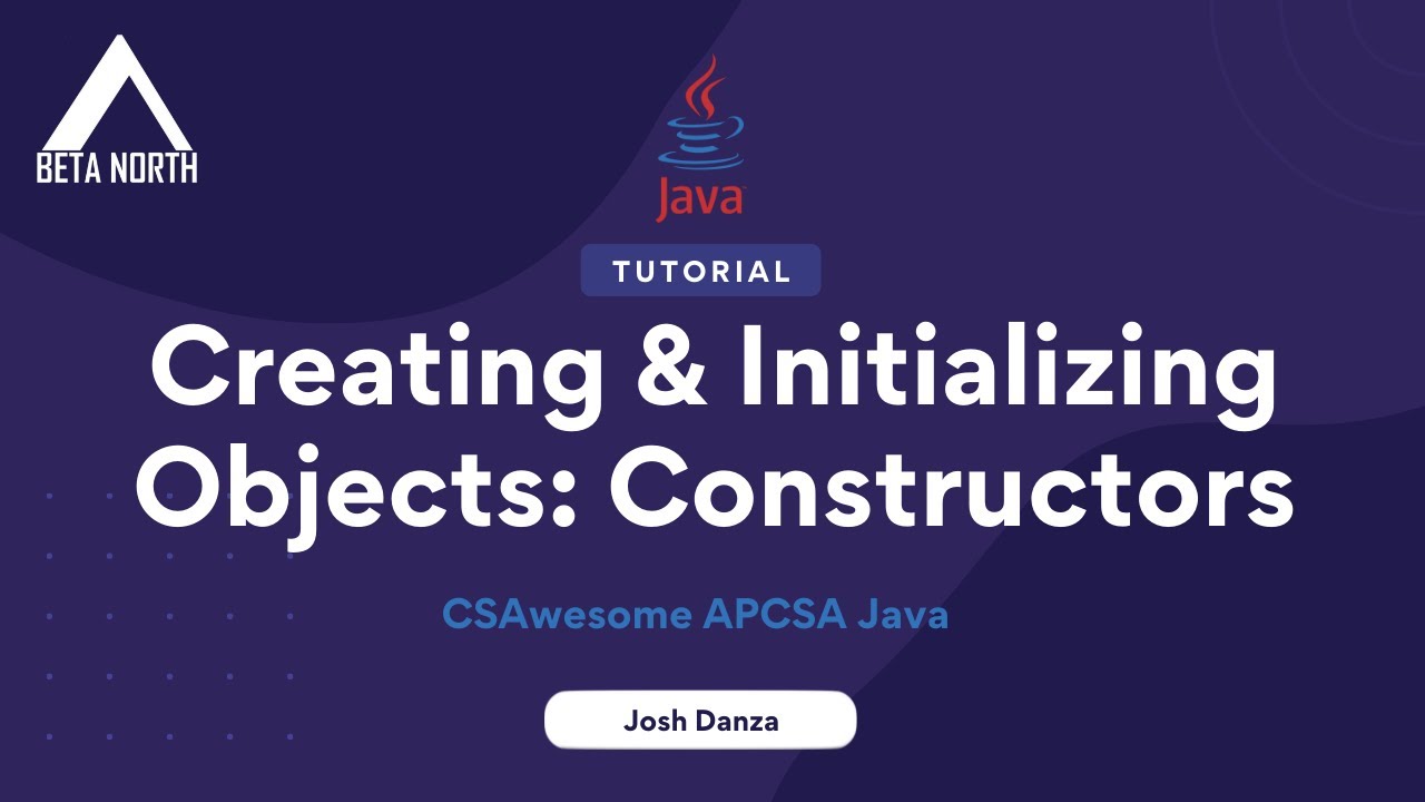 2 2 Creating Initializing Objects Constructors Csawesome Apcsa