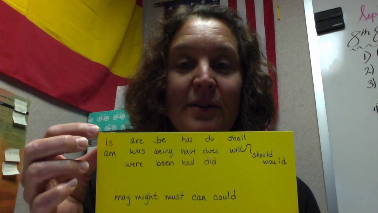 Helping Verbs Chant Youtube