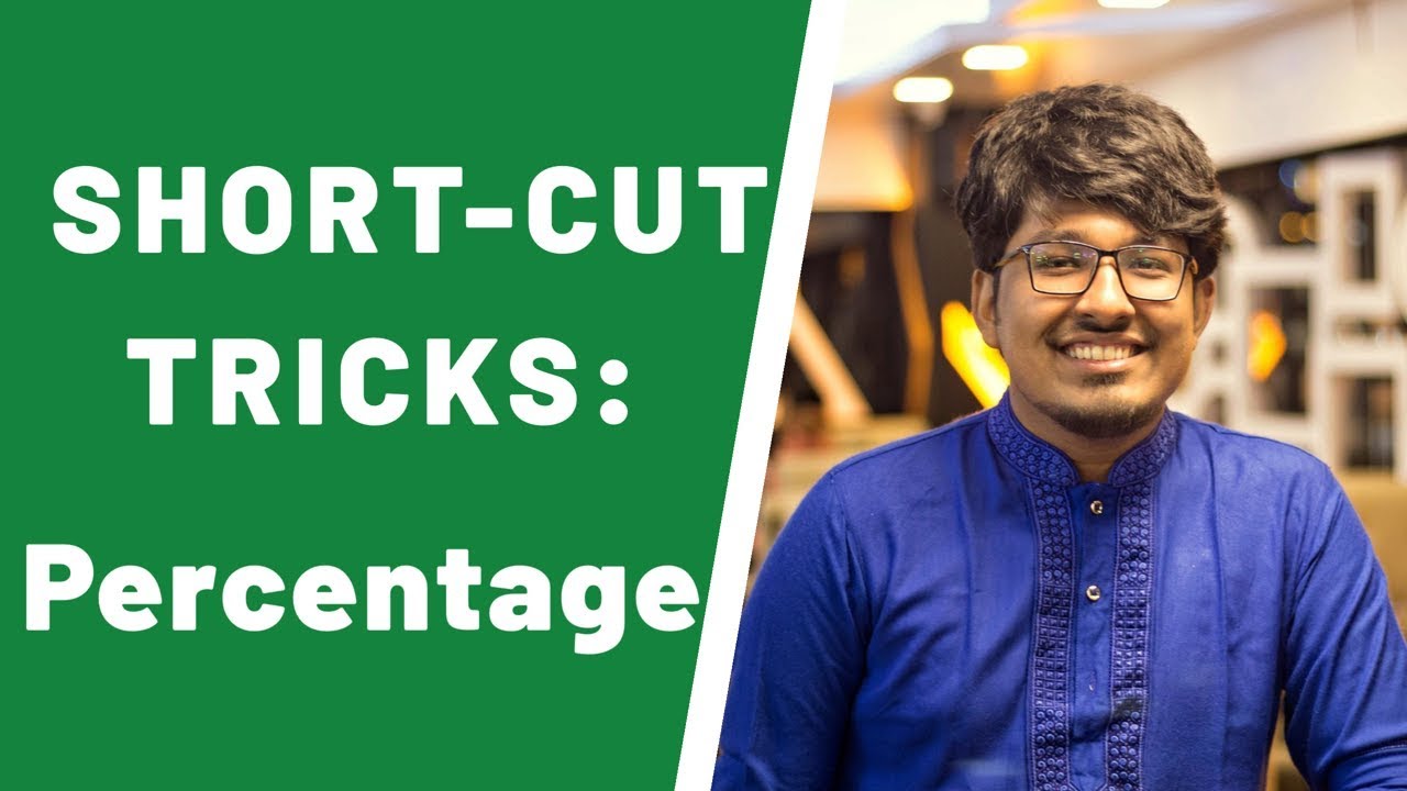 Math Short Cut Trick Percentage Youtube