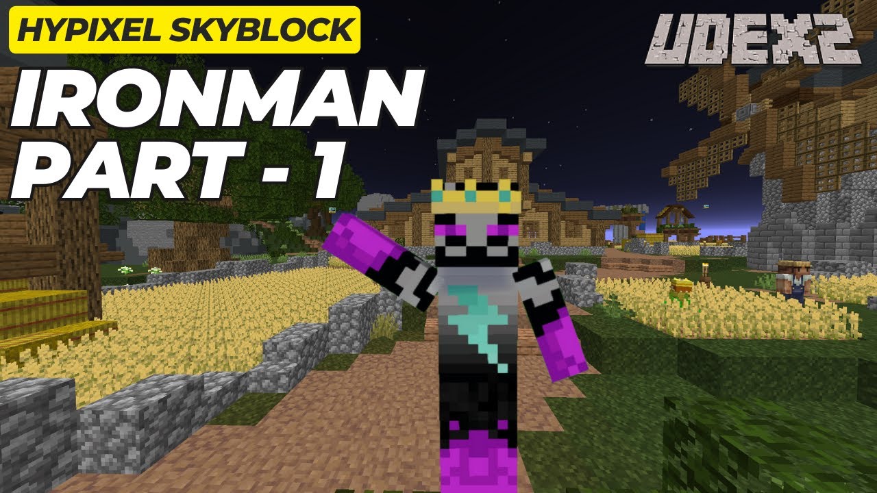 Hypixel Skyblock Ironman Part 1 Youtube
