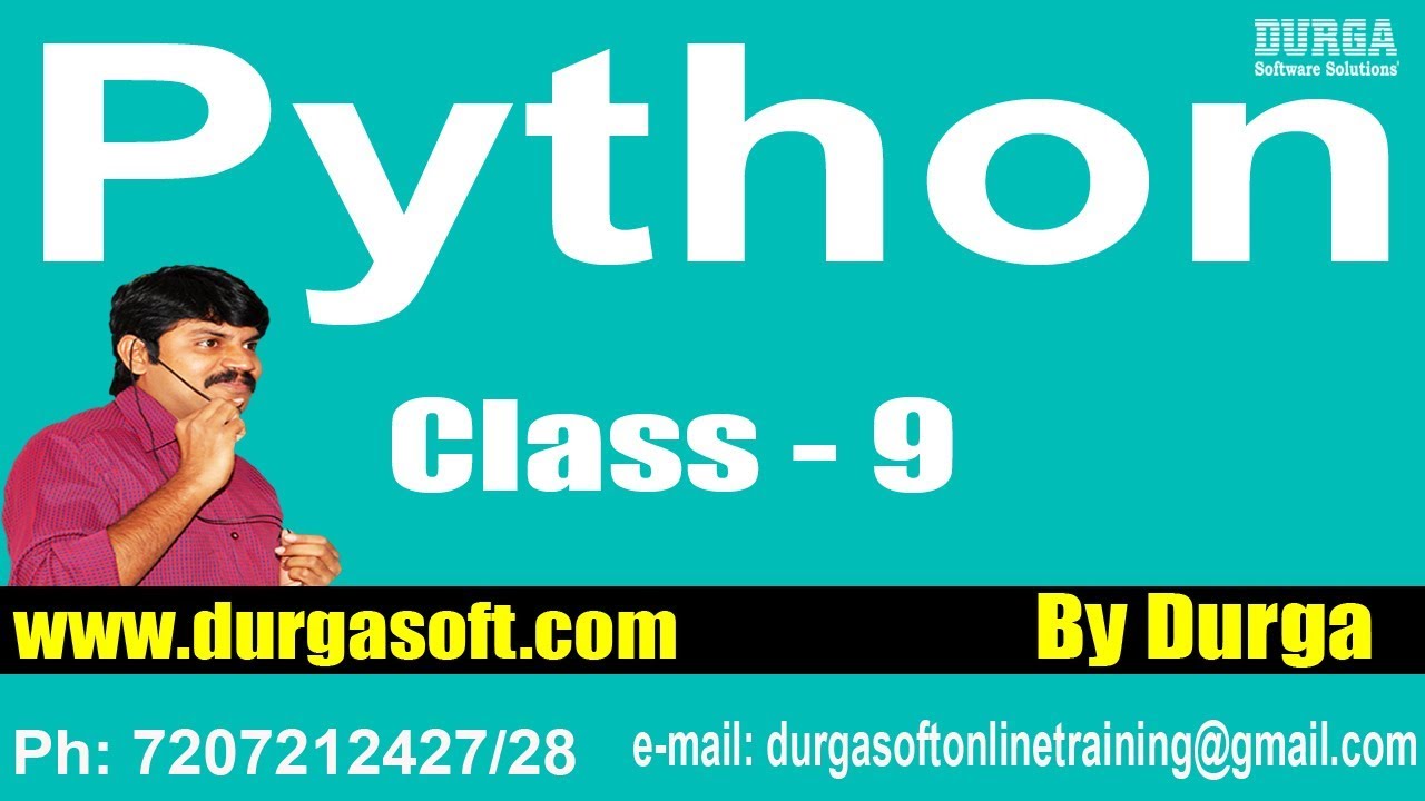 Learn Python Programming Tutorial Online Training By Durga Sir On 06 02