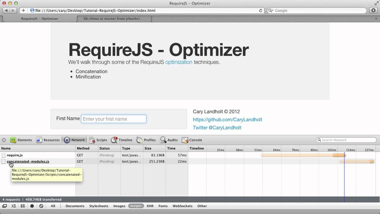 Requirejs Optimizer Youtube