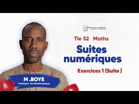 Exercices Terminale S2 Mathématiques Suites Numériques Suite 1