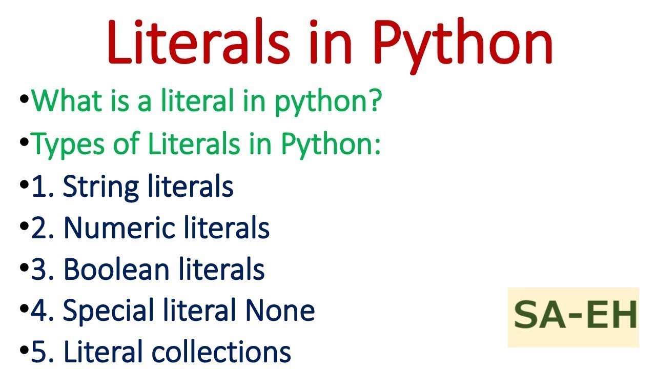 Python String Literal Vs String At May Myers Blog