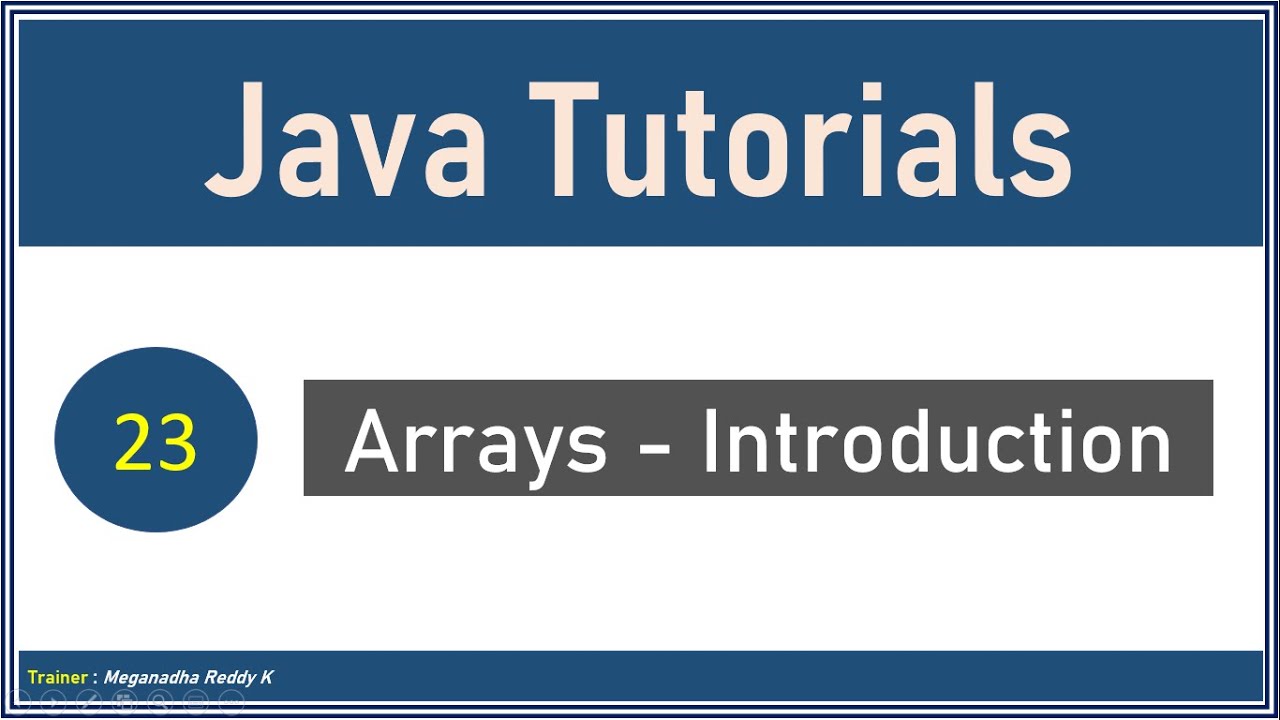 Java Tutorials Arrays Introduction 23 Youtube