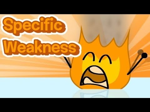 Bfdi Characters With Specific Weaknesses Youtube