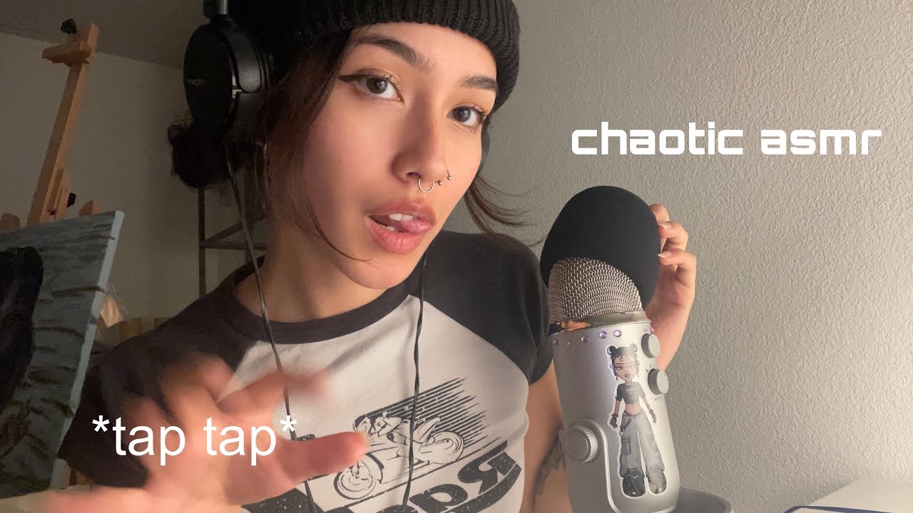Asmr тшж Fast Tapping Ramble Mic Scratching Chaotic Youtube