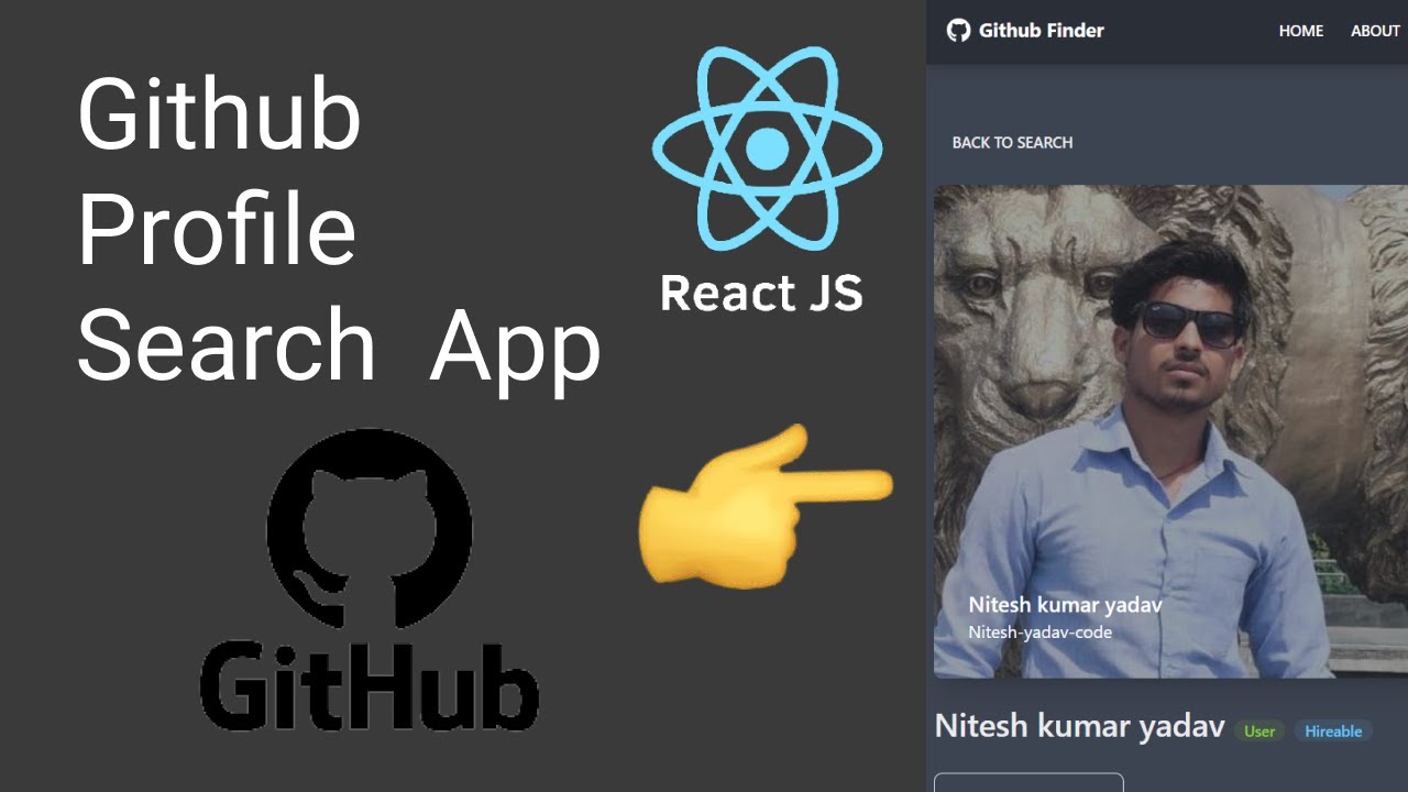 Github Profile Search App In React Js Youtube