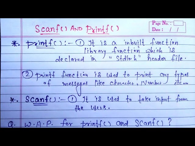 Printf Scanf Function In C Programming Progracoding Function In C