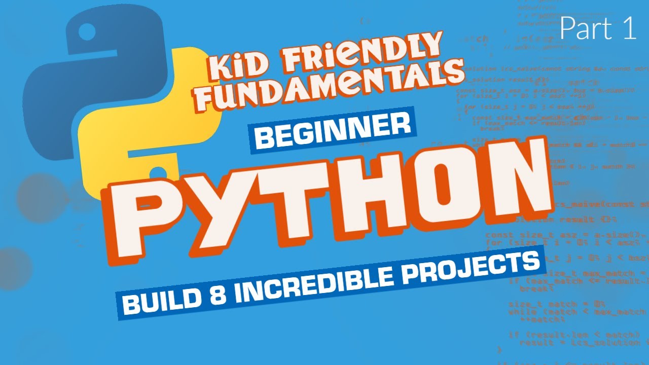 Python Beginner Course Great For Kids Youtube