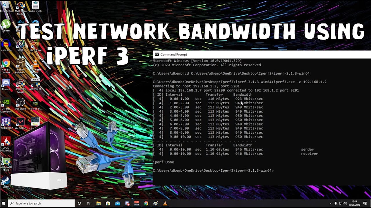 How To Use Iperf To Test Network Bandwidth Youtube