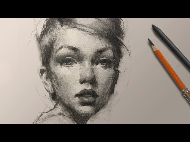 How To Draw Realistic Face With Charcoal