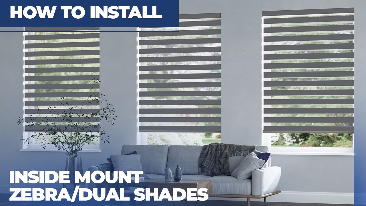 How To Install Inside Mount Zebra Dual Shades Youtube