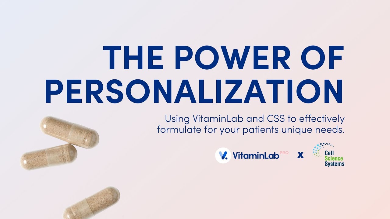 Vitaminlab X Cell Science Systems The Power Of Personalization Youtube