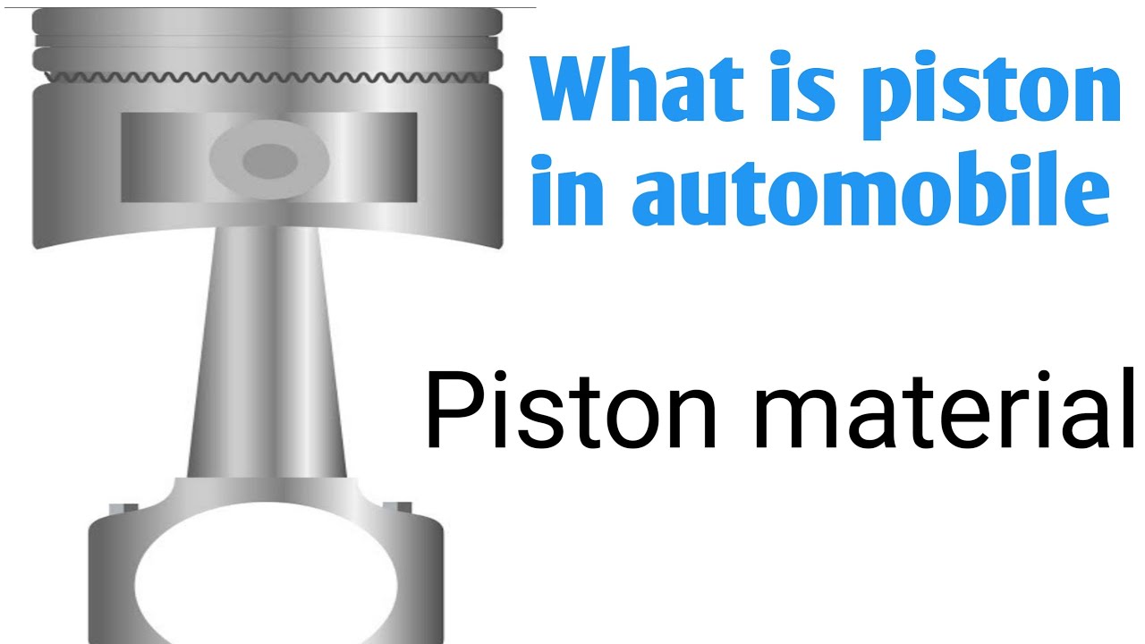 What Is Piston Piston In Ic Engine Piston Piston Material Youtube
