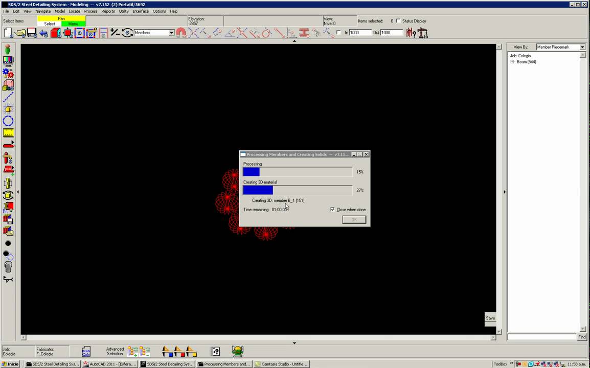 Importing Autocad Model To Sds 2 Youtube