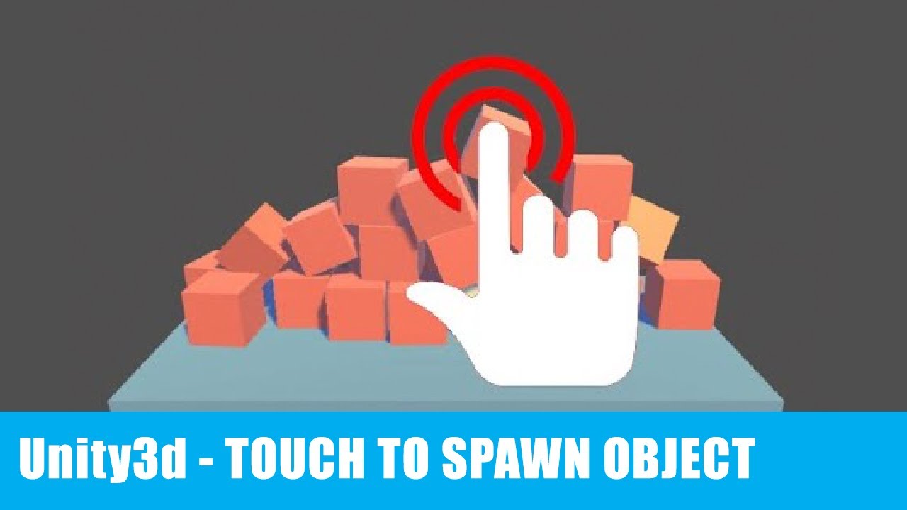 How To Instantiate A New Gameobject On Touch Position Youtube