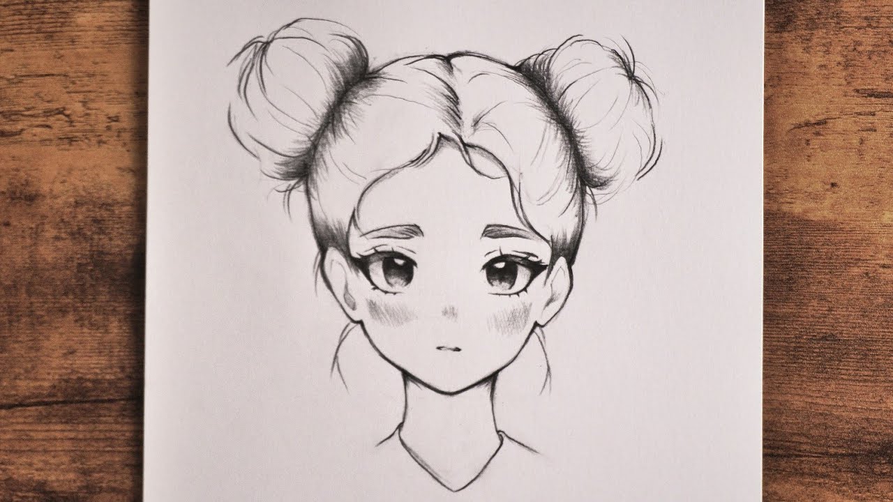 How To Draw A Cartoon Girl S Body And Face Step By Step Easy