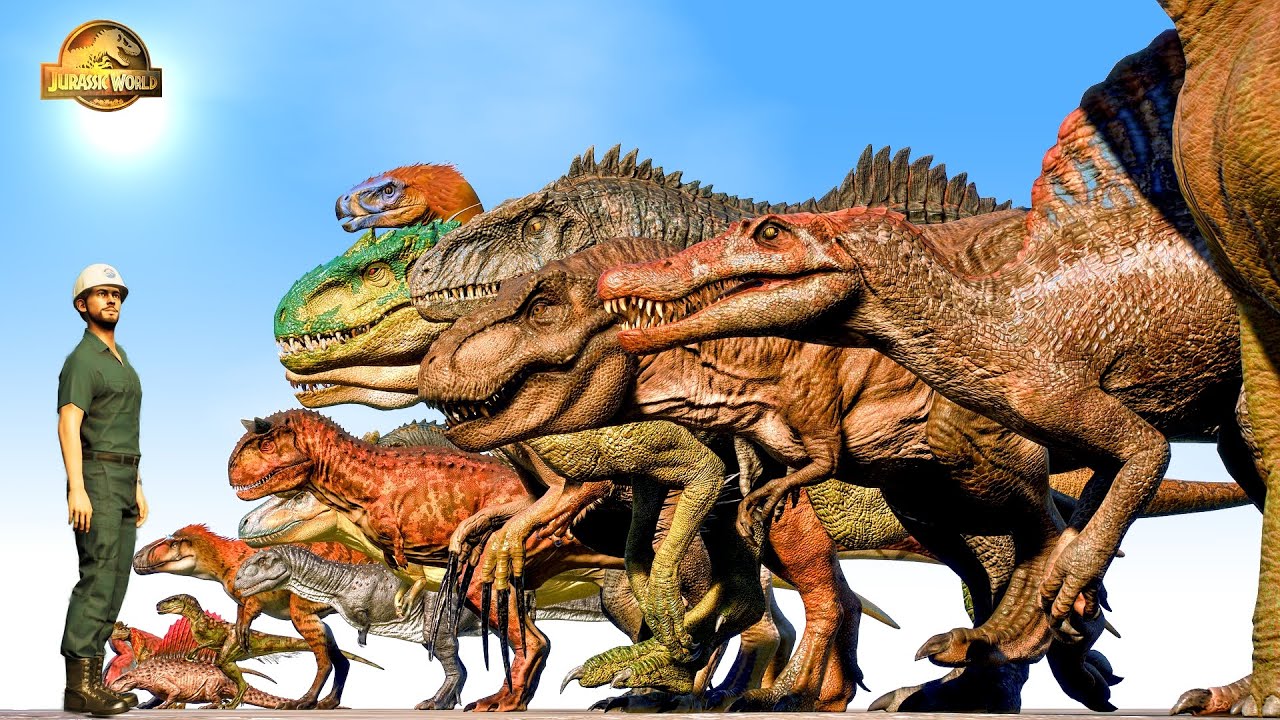 Ultimate Dinosaurs Size Comparison Jurassic World Evolution 2
