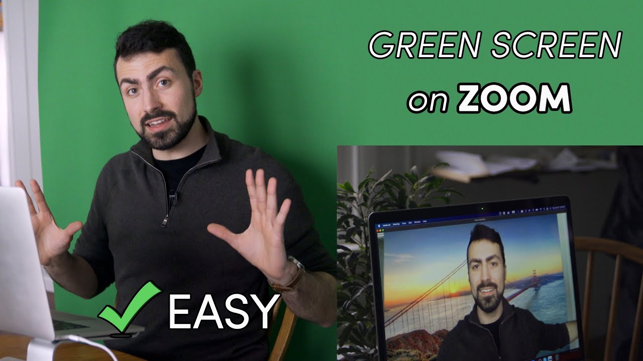 Zoom Tutorial How To Use A Green Screen Youtube