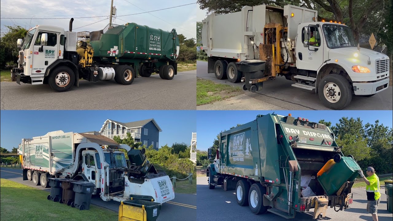 Ultimate Garbage Truck Compilation Outer Banks Garbage Trucks Youtube
