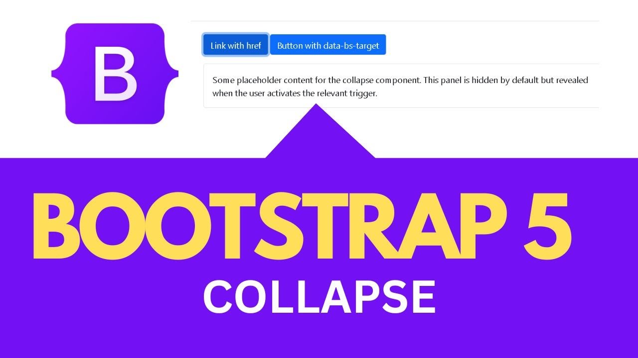 Bootstrap 5 Tutorial For Beginners Bootstrap Collapse Tutorial Youtube