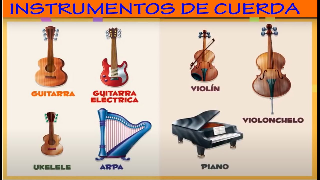 Lista De Instrumentos De Cuerda Instrumentos Musicales En Inglés