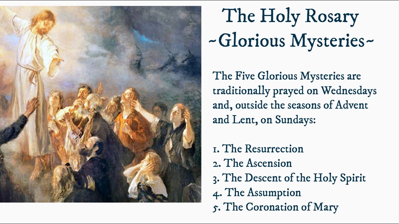 The Holy Rosary Glorious Mysteries Youtube